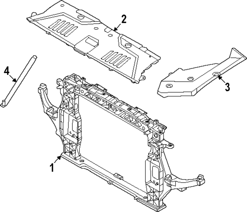 2023-2025 Genesis Electrified GV70 Radiator Support 64101-IT000 ...