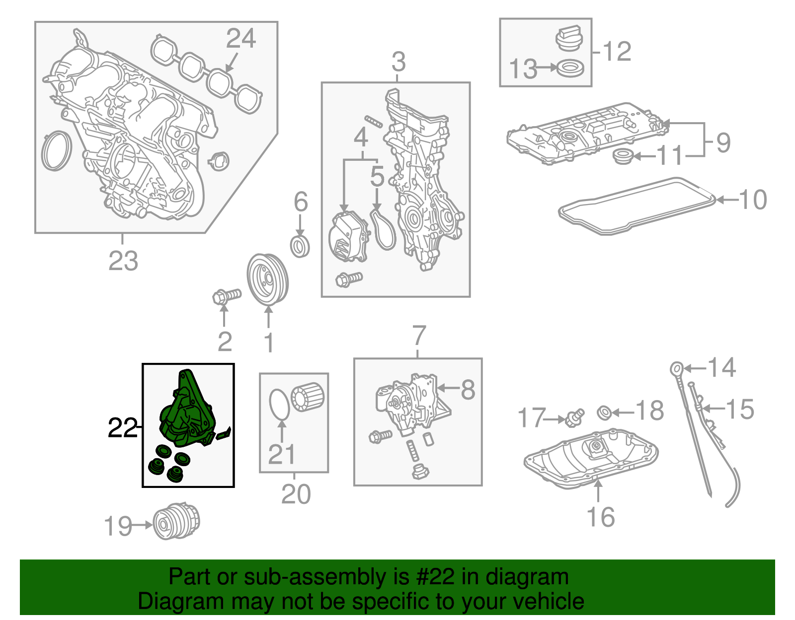 Genuine Toyota Engine Oil Filter Housing part# 15609-37060 for 2017 ...