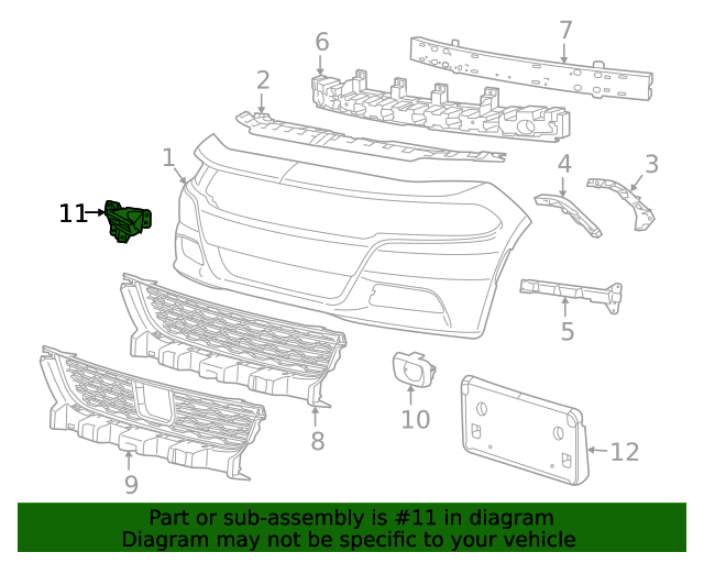 2015-2021 Dodge Charger Air Duct 68236752AA | TascaParts.com
