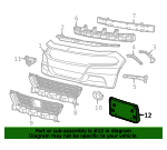 2017-2021 Dodge Charger License Bracket 68238771AC | TascaParts.com