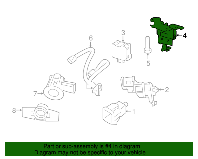 28452-9HS0A - Cruise Control Distance Sensor Bracket 2016-2018 Nissan ...