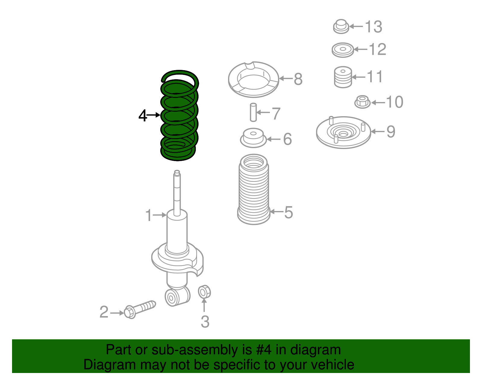 2016-2024 Nissan TITAN XD Coil Spring 54010-EZ71C | Nissan Parts Central