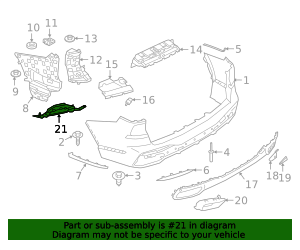 Genuine BMW 51-12-8-089-901 | Tailpipe Extension Bracket | FREE ...