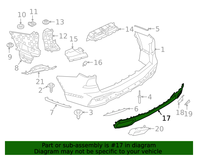 51129881525 - Cover Panel Under-ride Guard 517520 (51-12-9-881-525 ...