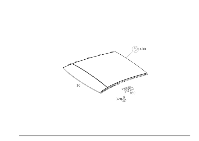 Sunroof Components 292-780-07-00-64 | MB OEM Parts