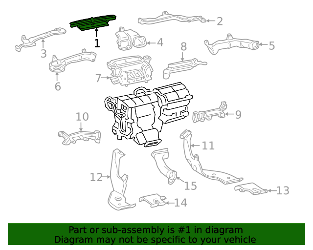 2019-2021 Toyota Defroster Nozzle 55950-0R050 | Camelback Toyota Parts