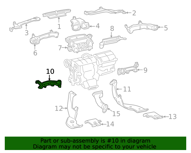 2019-2023 Toyota Lower Duct 87201-0R010 | OEM Parts Online