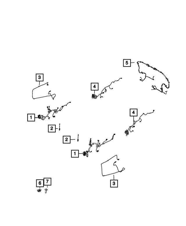 68264757AB - Door Jumper Wiring 2011-2024 Mopar | Mopar Wholesale Parts