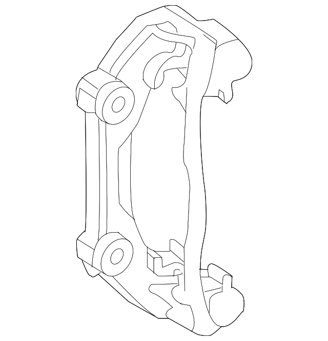 000-420-56-15 - Disc Brake Caliper Bracket 2004-2009 Mercedes-Benz ...