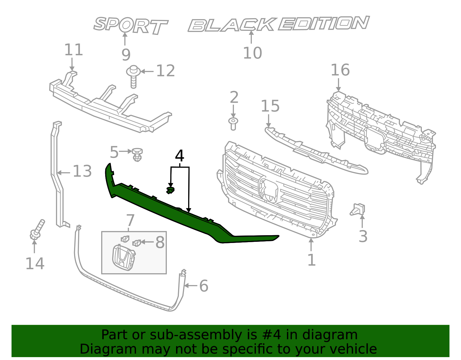 71150-T6Z-A60 - 2021-2025 Honda - Upper Trim | Honda Car Parts Direct