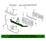 Base Front Grille 71121-T6Z-A60 | OEM Parts Online