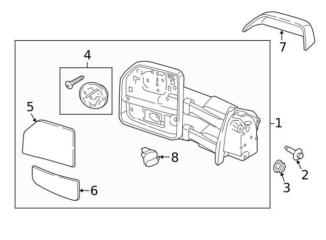 2017-2020 Ford Mirror Assembly HC3Z-17683-KA | QuirkParts