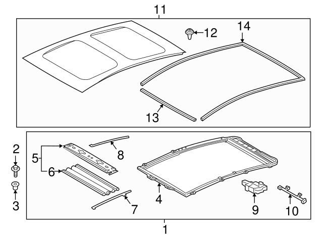 75557-47010 - Sunroof Seal 2012-2017 Toyota Prius V | AutoNationParts.com