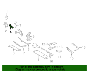 41107318033 - 2015-2019 BMW X6 Baffle Plate (41-10-7-318-033) | BMW of ...