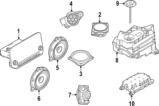 2022-2024 Nissan Pathfinder Amplifier 28061-6TA3B | TascaParts.com