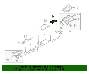28795-1U000-DS - Heat Shield 2011-2013 Kia Sorento | Kia.Parts Store