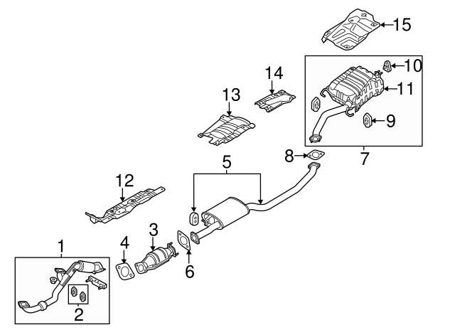28525-3C720 - Heat Shield 2011-2013 Kia Sorento | Kia.Parts Store