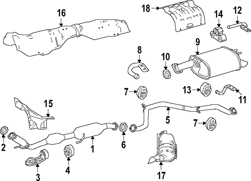 2025 Toyota Camry Center Pipe 17420-F0200 | Toyota Parts Center