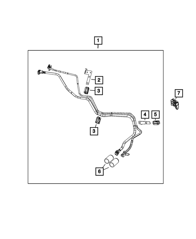 2019-2024 Mopar Fuel Line Clip 68307789AB | Mopar eStore