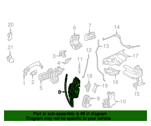 099-720-19-01 - Door Lock Actuator Motor 2014-2019 Mercedes-Benz ...