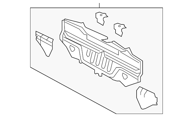 2007-2012 Toyota Yaris Rear Body Panel 58307-52471 | Toyota Parts Center