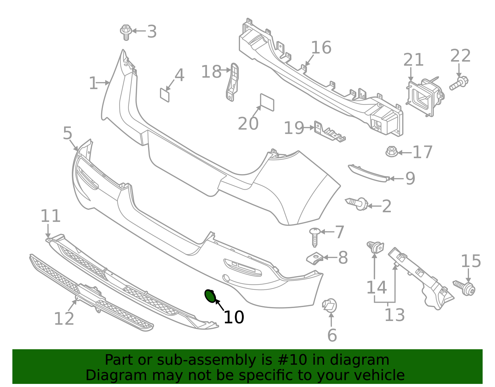 86617-K0000 - Tow Eye Cap 2020-2022 Kia Soul | Kia.Parts Store