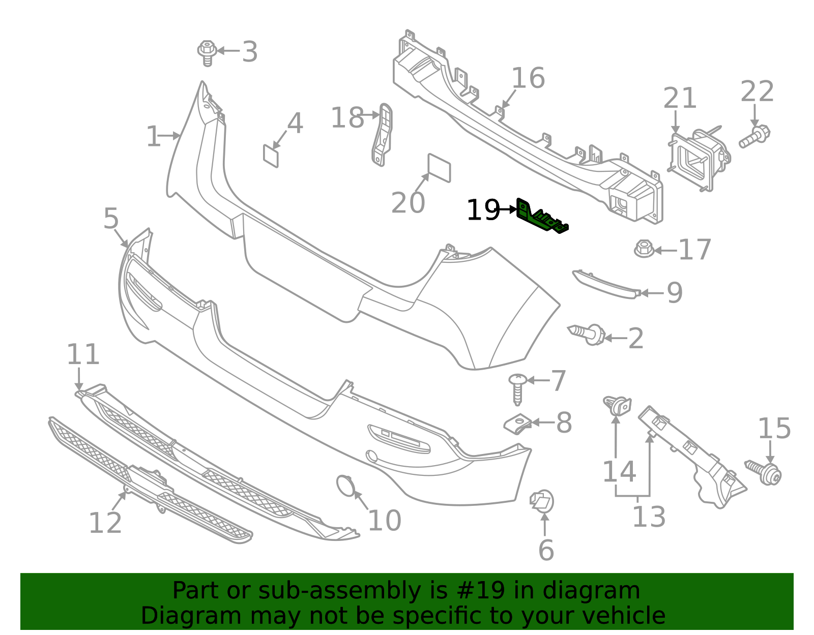 86637-K0000 - Impact Bar Lower Bracket 2020-2022 Kia Soul | Kia.Parts Store