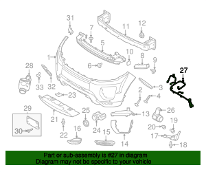 LR086556 - Wire Harness - 2016-2019 Land Rover Range Rover Evoque ...