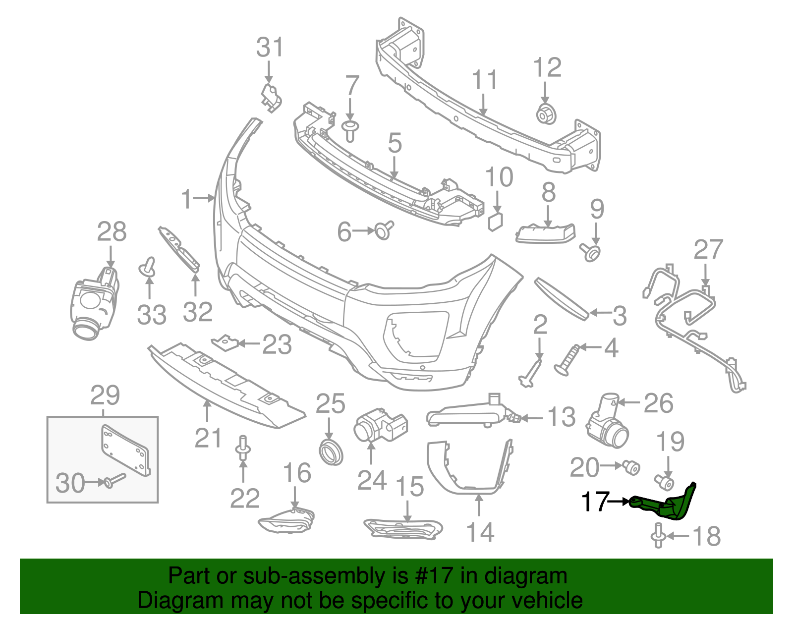 Genuine OEM Edge Molding Part# LR084851 Fits 2016-2019 Land Rover Range ...