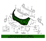 2016-2019 Land Rover Range Rover Evoque Bumper Cover LR079394 ...