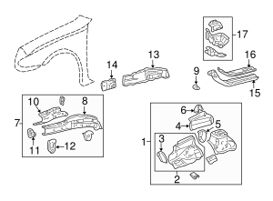 53813-02010 - Front Panel Extension - 2003-2008 Toyota | Sparks Parts