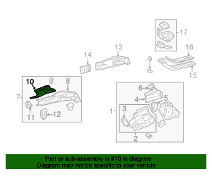 2003-2016 Toyota Rail Reinforced 57017-02060 | Toyota Parts Center