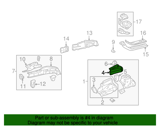 53731-12160 - Upper Rail - 2003-2013 Toyota | Lithia Toyota Parts