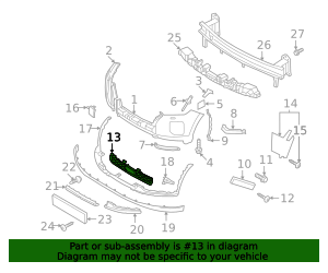 Genuine Lower Grille for 2021-2022 Hyundai Palisade | Part# 86530-S8BA0 ...