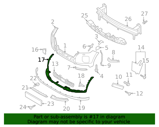 2021-2022 Hyundai Palisade Lower Cover 86512-S8BB0 | QuirkParts