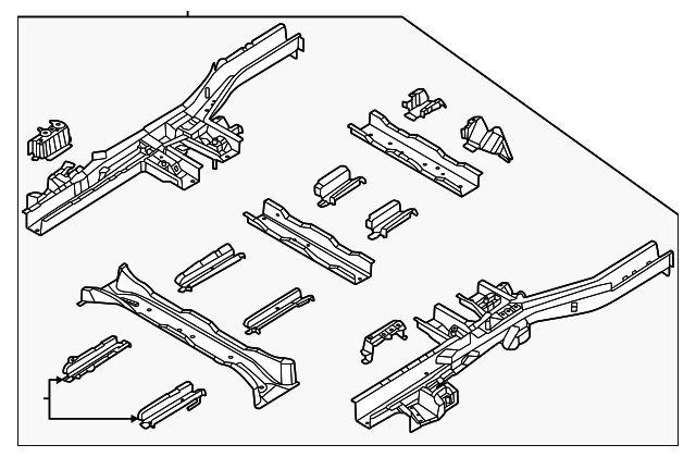 65700-R0100 - Rail Assembly - 2022-2024 Kia Carnival | Kia Auto Parts