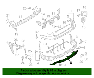 8W9-807-835-B - Lower Trim Panel 2017-2019 Audi A4 allroad | Audi OEM Parts