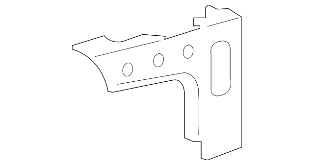 2015-2022 GM Rear Driver Side Bumper Impact Bar Outer Bracket 22890962 ...