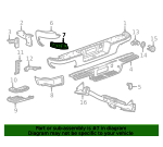 2015-2022 GM Passenger Side Rear Bumper Fascia Support 22890966 GM ...