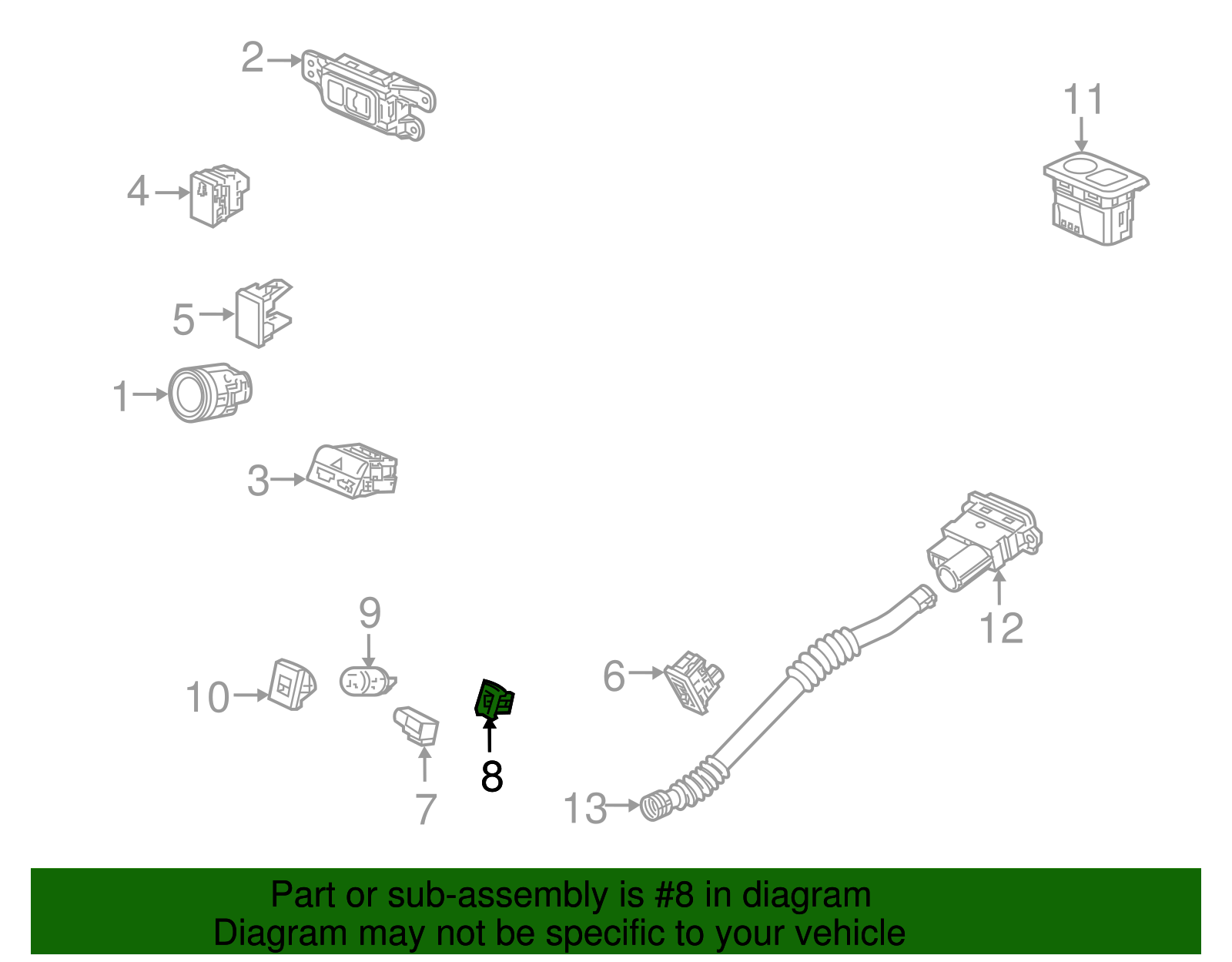 8A360-TVA-Y01 - USB Port 2021-2022 Honda Accord | Honda Parts Online