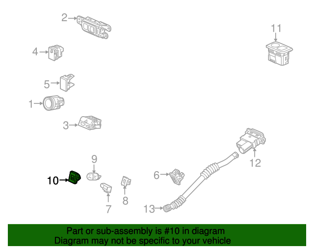 2017-2021 Honda Cap Assembly 39620-TDK-J01 | OEM Parts Online