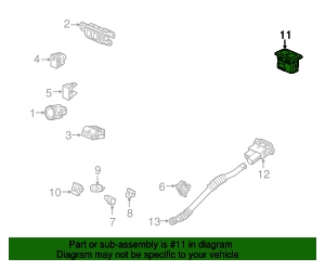 39860-TVA-A01 - Sensor Assembly Auto Light Sun Beam - 2017-2021 Honda ...