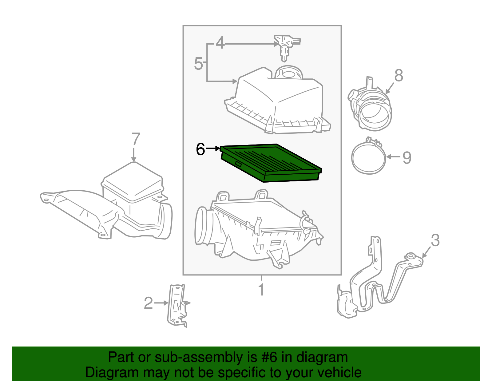 2011-2024 Toyota Air Filter 178010p051 | Toyota Parts Center