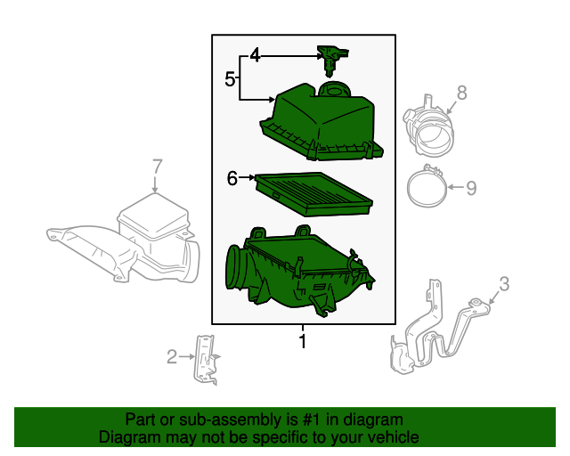2017-2020 Toyota Air Cleaner Assembly 17700-0P240 | OEM Parts Online