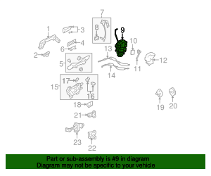 Genuine OEM Acura - Lock Actuator Part# 72150-TK4-A04 | Acura Parts For ...