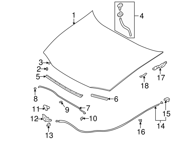 1990-2002 Subaru Stay Rod Clamp 57255AA000 | Subaru Parts Store
