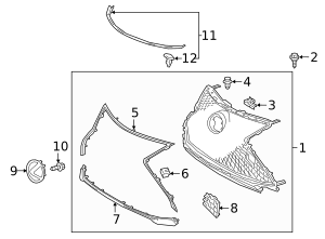 2017-2024 Lexus Grille Emblem 53141-53031 | SSL Parts