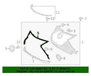 2019-2023 Lexus Grille Surround 53121-24080 | OEM Parts Online