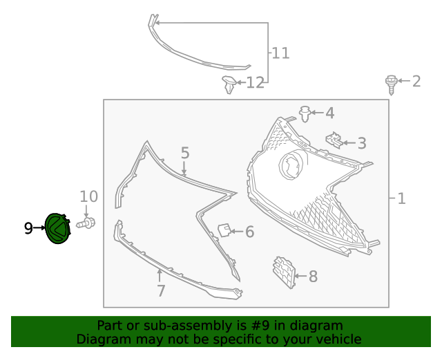2017-2024 Lexus Grille Emblem 53141-53031 | SSL Parts