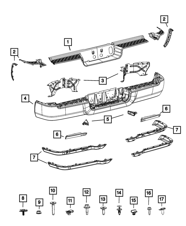 2019-2021 Ram 3500 Rear Valance, Right 68451160AA | My Mopar Parts